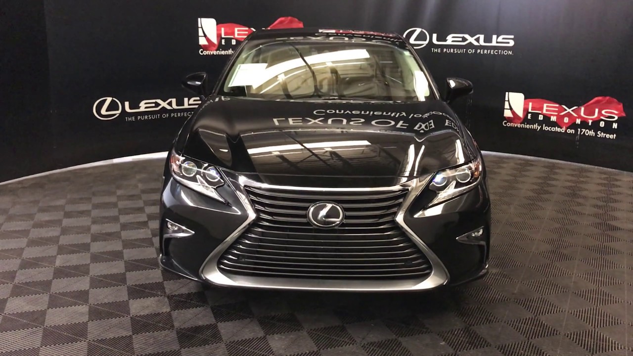 Black 2017 Lexus ES 350 Executive Package Review Edmonton Alberta ...