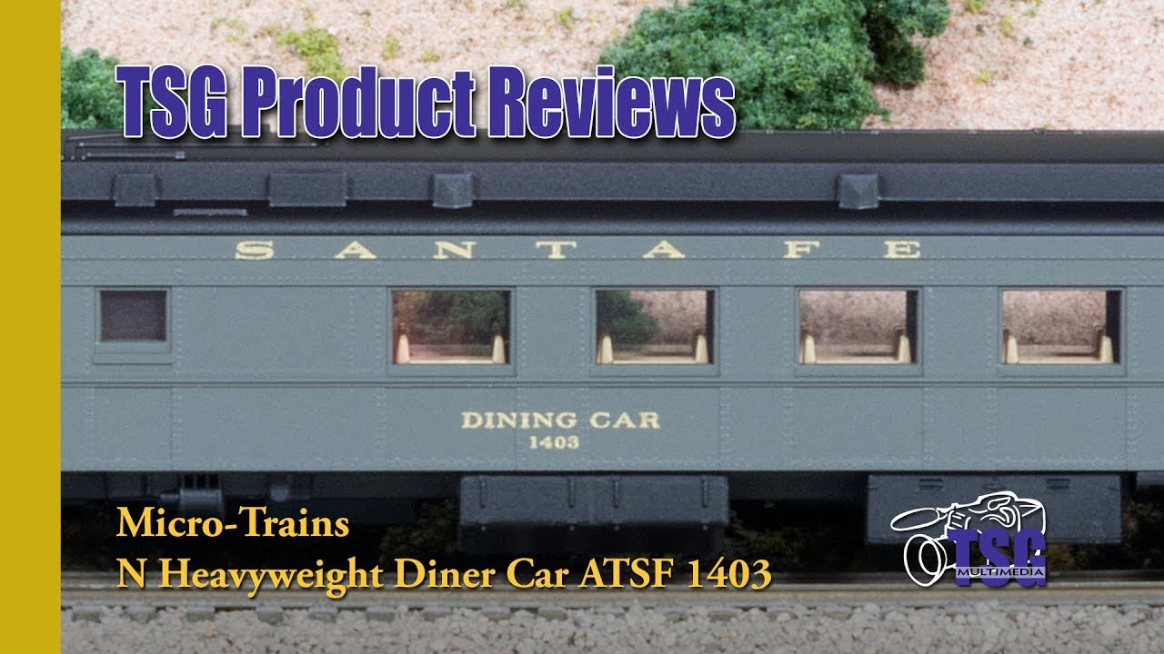 N Scale Heavyweight Santa Fe Diner Micro Trains Product Review - YouTube