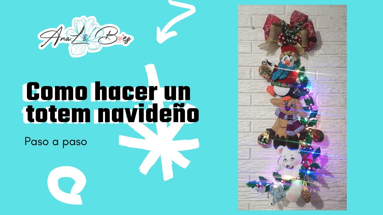 Como hacer un totem navideño - YouTube