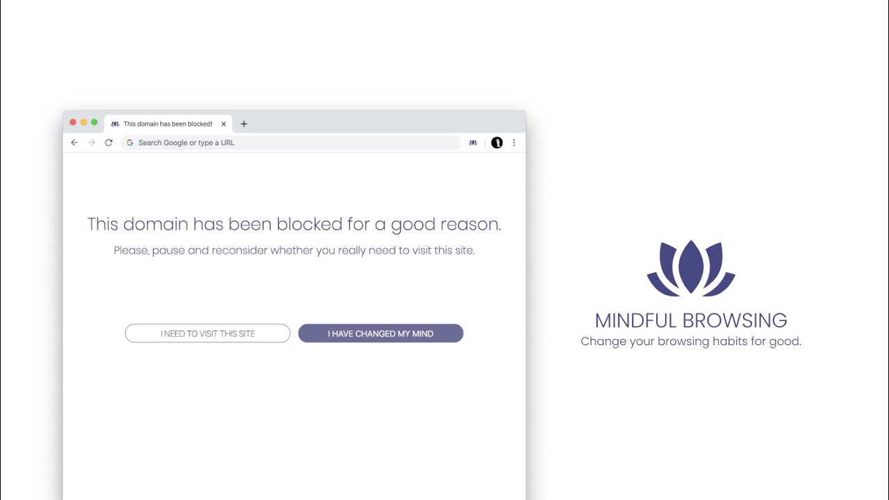 Mindful Browsing (Google Chrome Extension) - YouTube