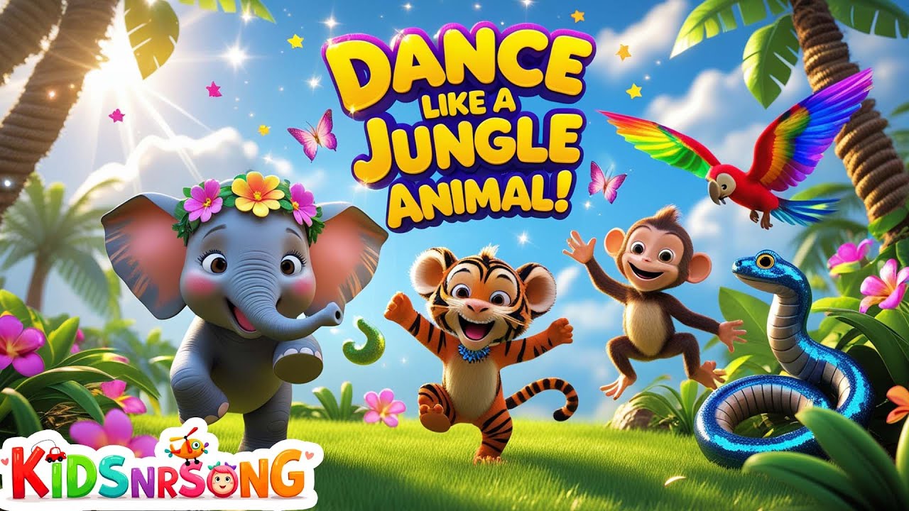 🎉 Dance Like a Jungle Animal! 🐘🦜 Fun Jungle Moves for Kids | Kids ...