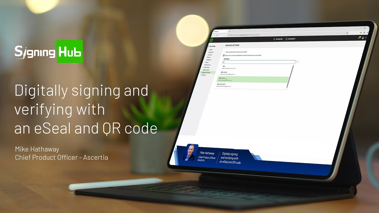 How to enable digital signing with QR codes in SigningHub - YouTube