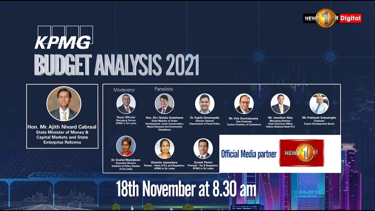 Join KPMG in Sri Lanka for an in depth discussion on the Budget ...
