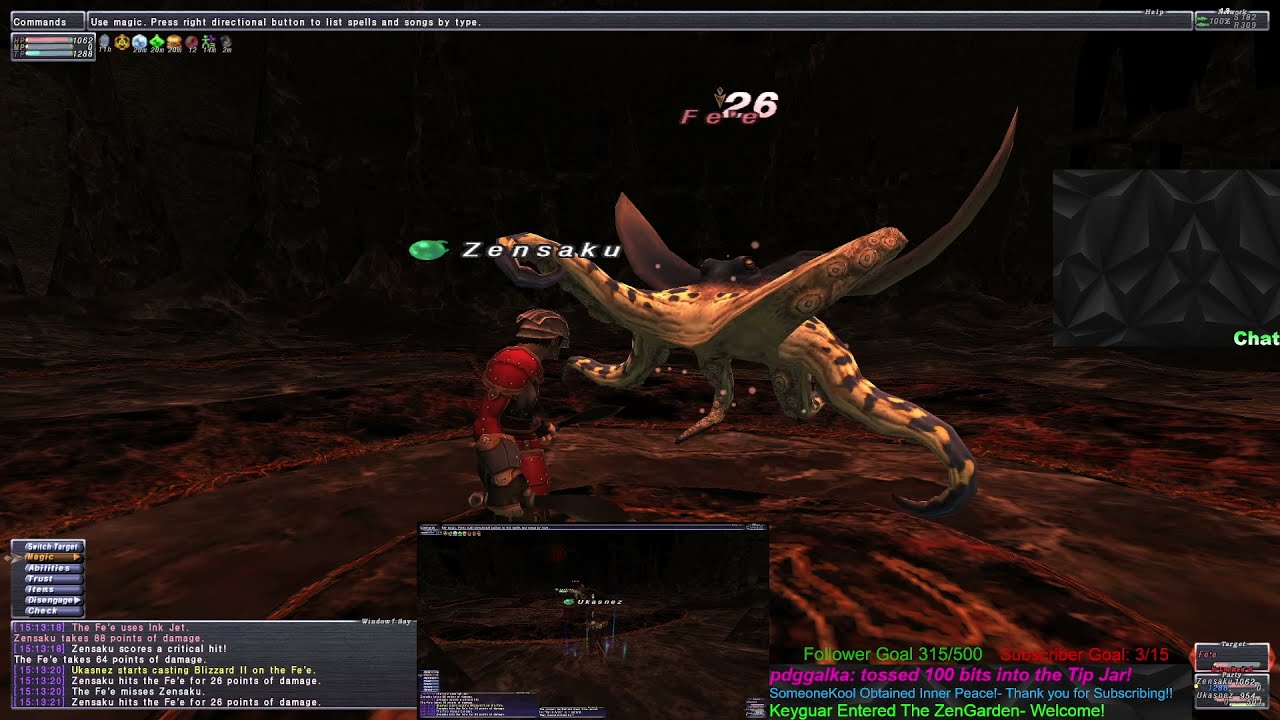 FFXI Nasomi Server- Kraken Club BCNM 60 Up In Arms Duel-box THF + RDM ...