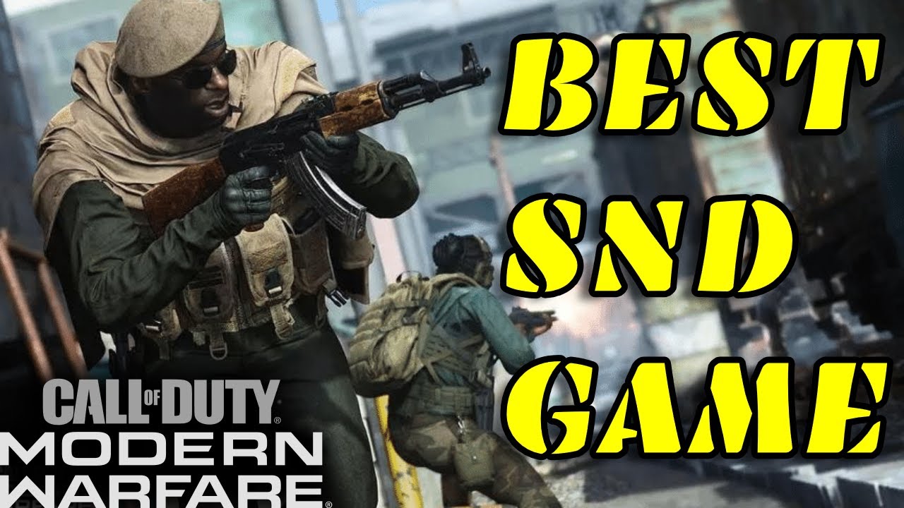 MY BEST SND GAME YET in Call of Duty Modern Warfare - YouTube