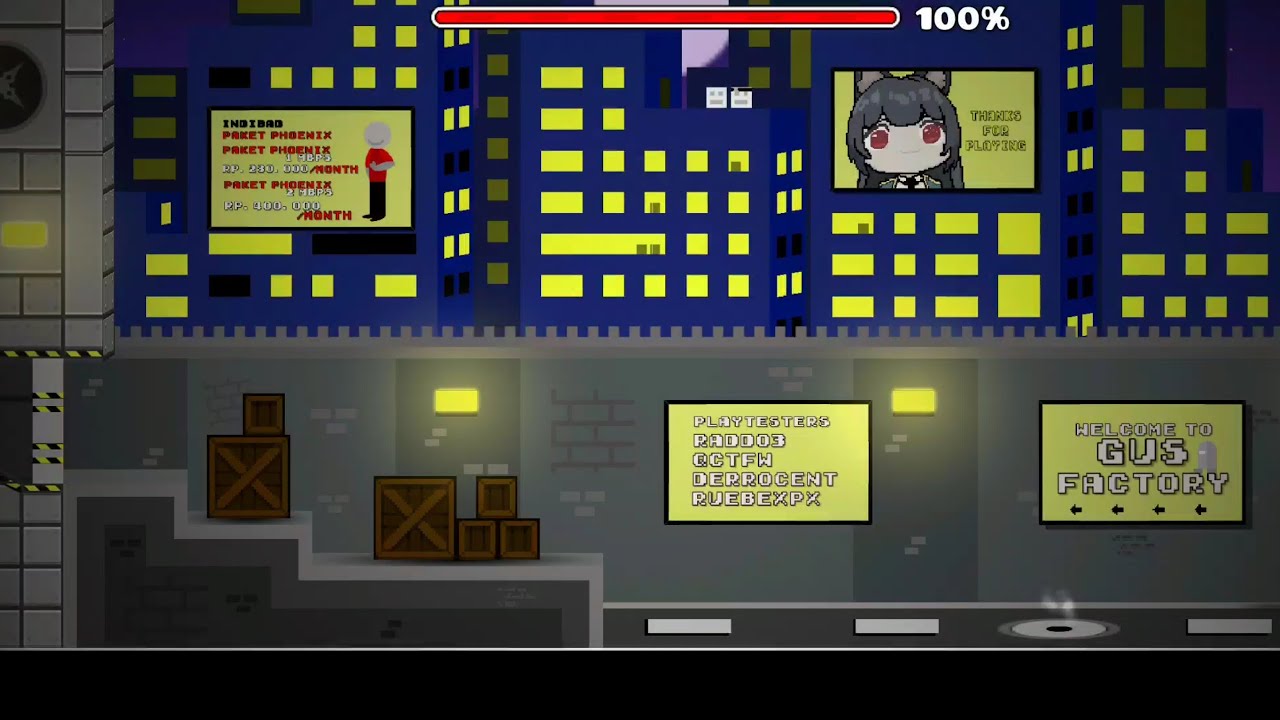 [114103662] Gus Factory (by CreatorForce, Harder) [Geometry Dash] - YouTube