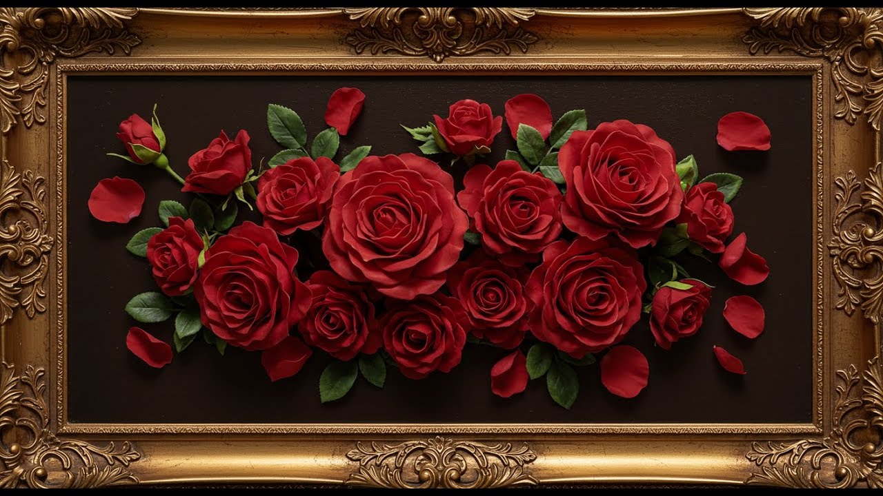 🌹 Is this a TV or a Real Rose Masterpiece? - 4K TV FRAME ART FOR ...