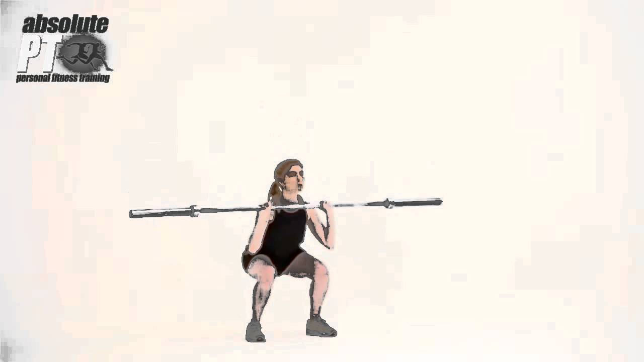 BARBELL SQUAT PRESS - YouTube