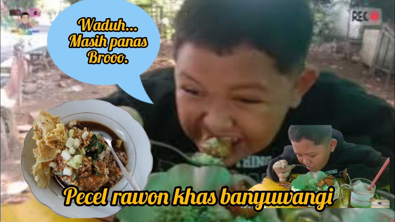 Makan pecel rawon khas banyuwangi. - YouTube