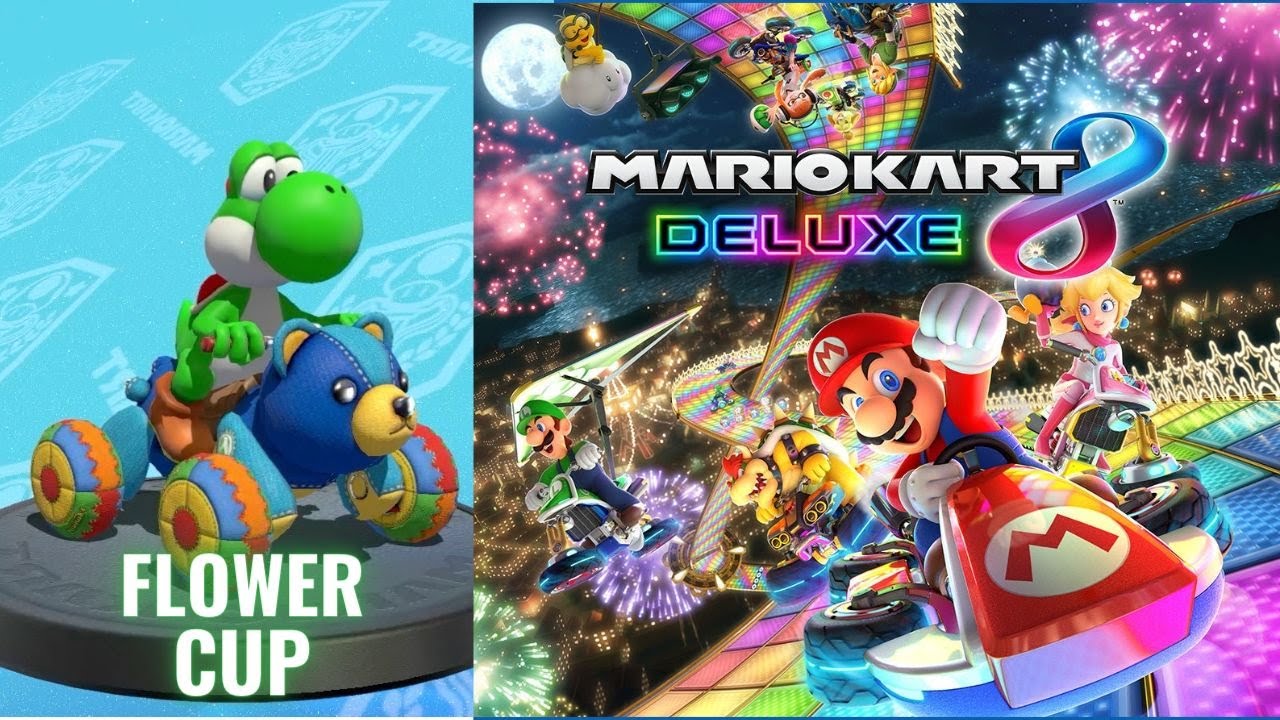 Yoshi Plays Flower Cup - Mario Kart 8 Deluxe Gameplay - YouTube