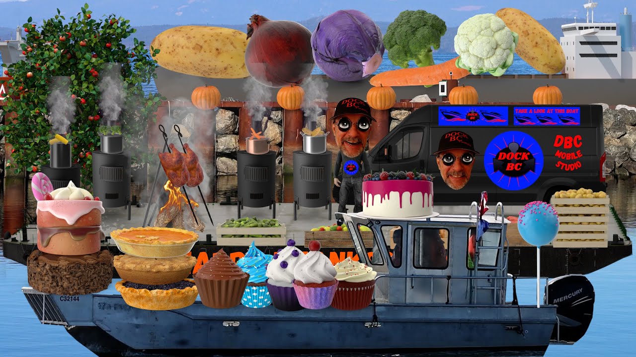 Thanksgiving Barge Cookout / French Creek Marina / Dock BC - YouTube