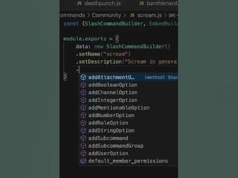 Day 4: Making discord commands #short #shorts #discordjs #discord #coding - YouTube