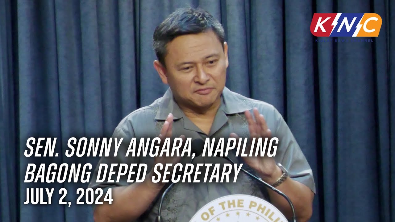 Sen. Sonny Angara, napiling bagong DepEd secretary | Kidlat News Update ...