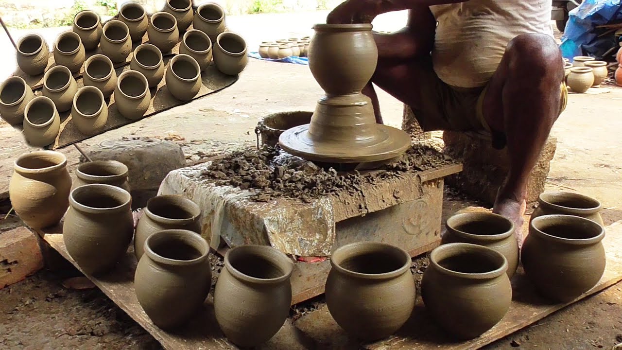 Pot Making with SLIME; Amazing Talents of Indian Potter 2020 | Small ...