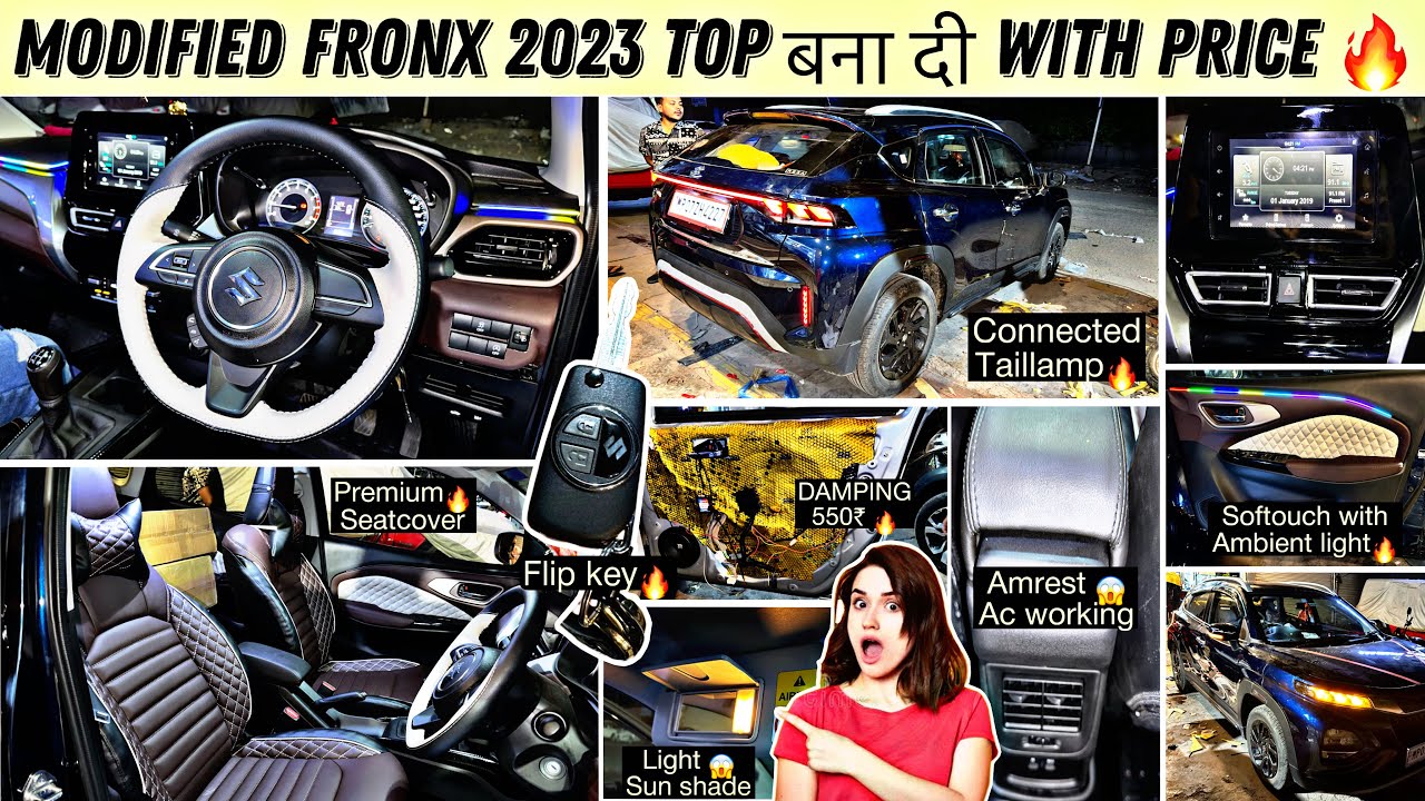 FRONX DELTA खरीदी है तो ये देखे 🔥 Modified Fronx 2023 😱 fronx sigma to ...