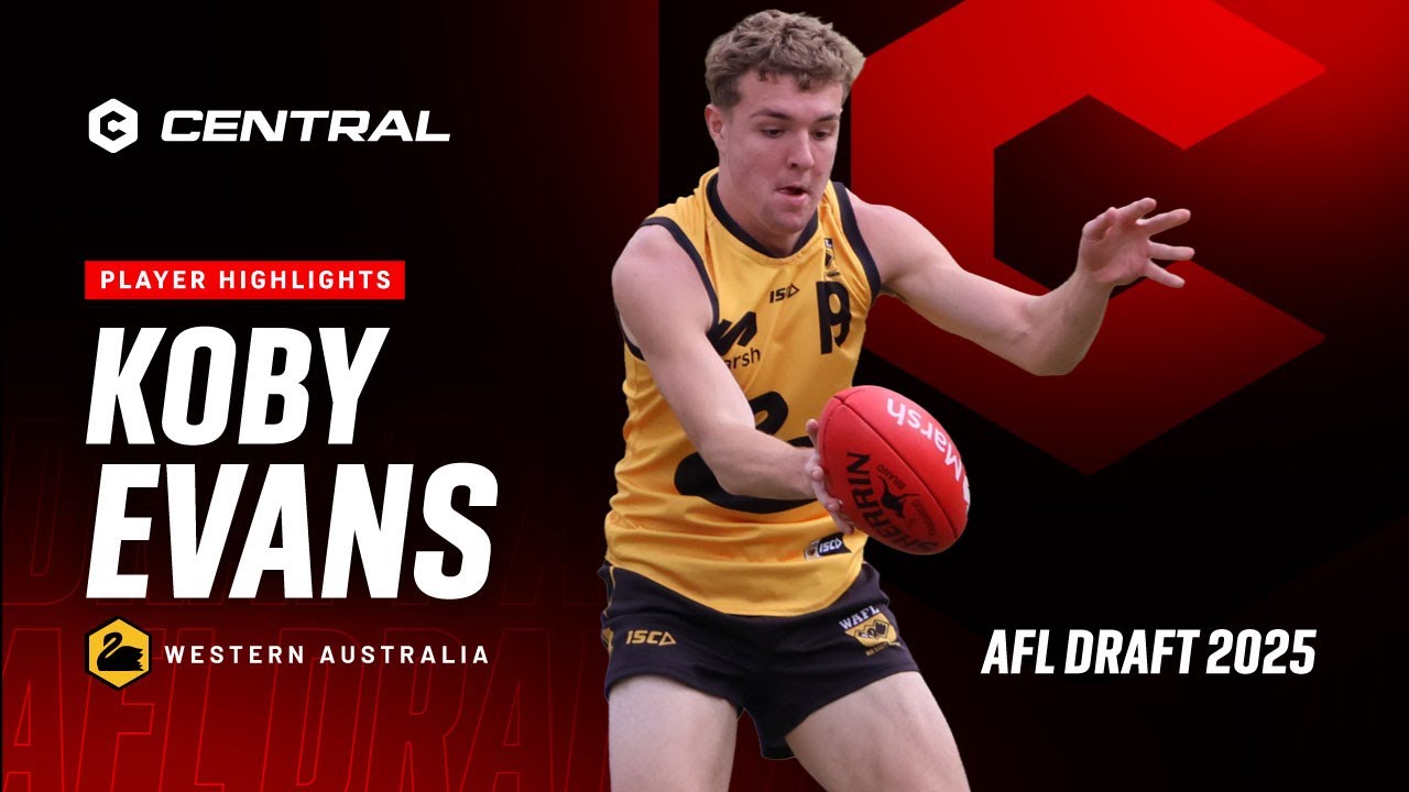2025 AFL Draft: Koby Evans Player Highlights - YouTube