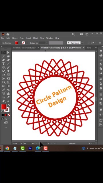 How to make circle pattern logo design in adobe illustrator | Graphic ...