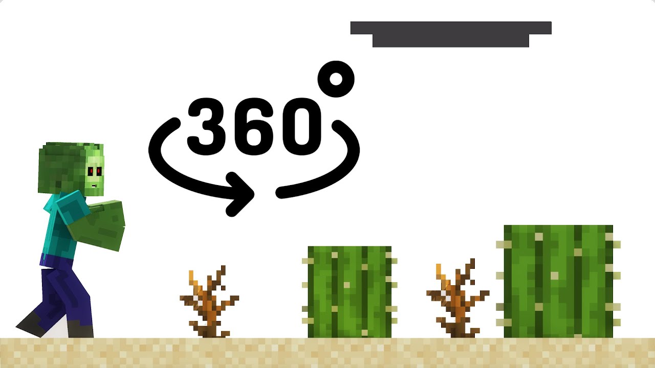 ZOMBIE RUNNER 360° Video - Minecraft VR - YouTube