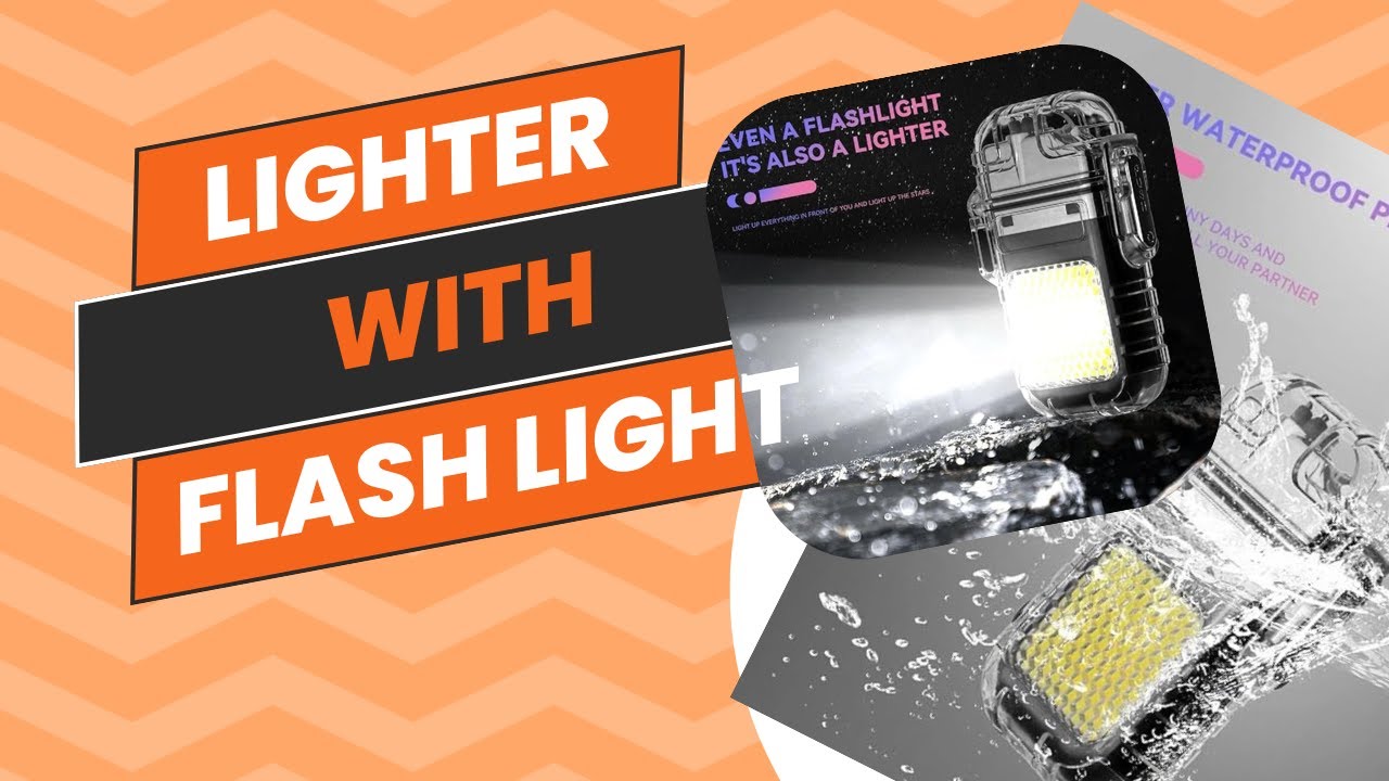Lighter with flash light and water proof #Finaltech93 - YouTube