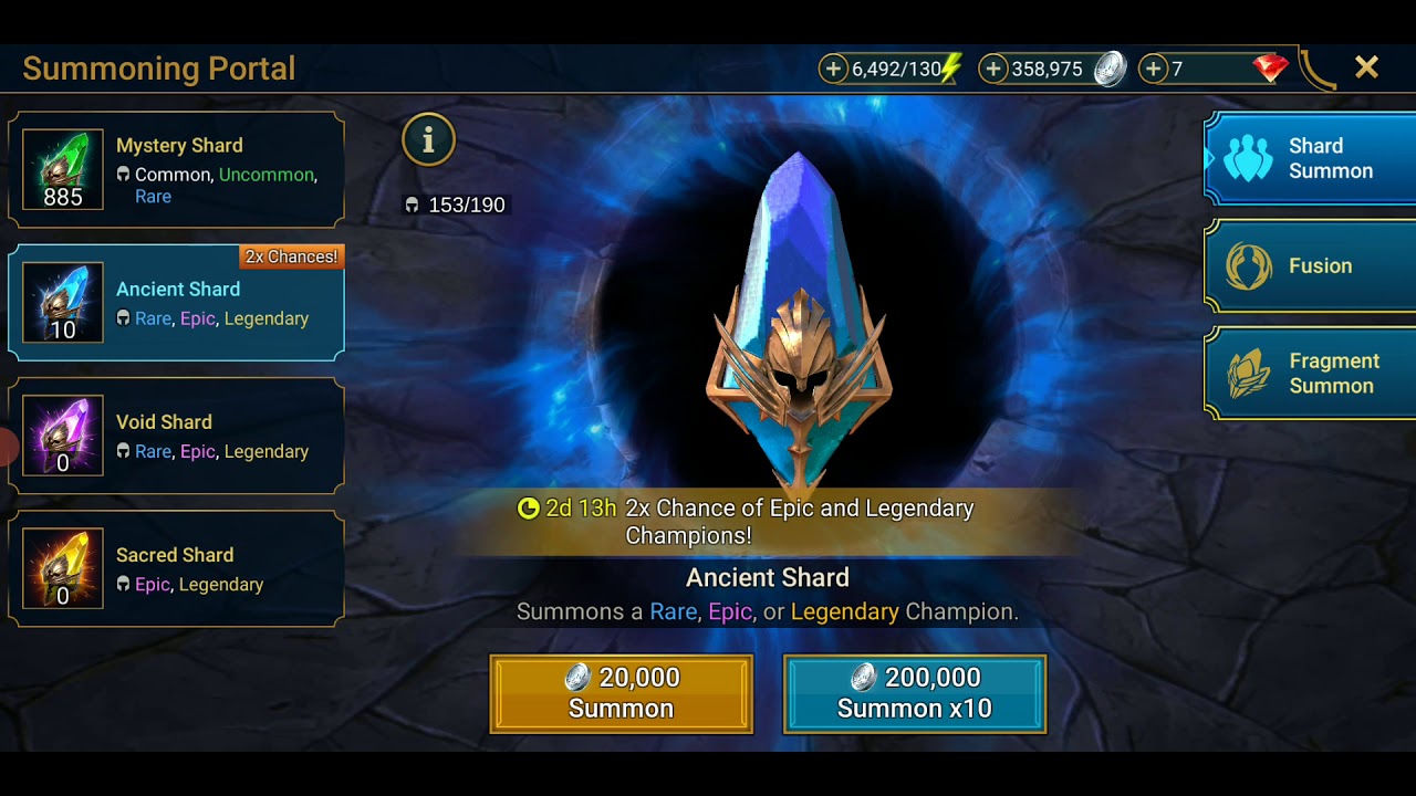 Raid Shadow Legends 2x Ancient Shard event - YouTube