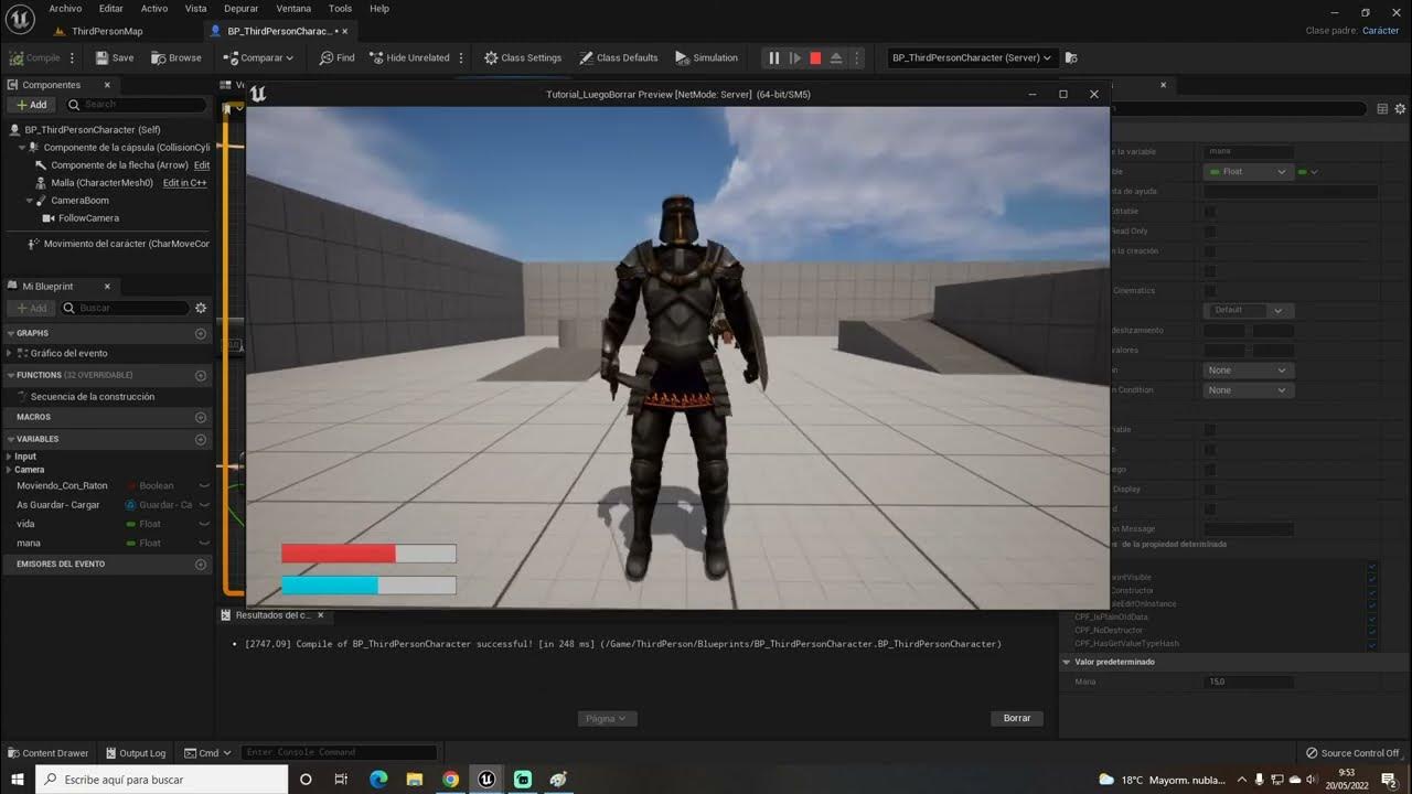 Cómo regenerar la barra de vida y mana - Unreal Engine 5 - YouTube