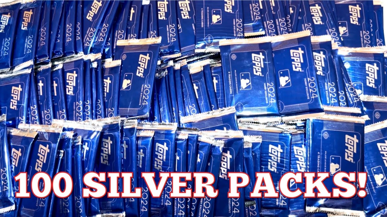 OPENING 100 SILVER PACKS OF 2024 TOPPS SERIES 1! - YouTube