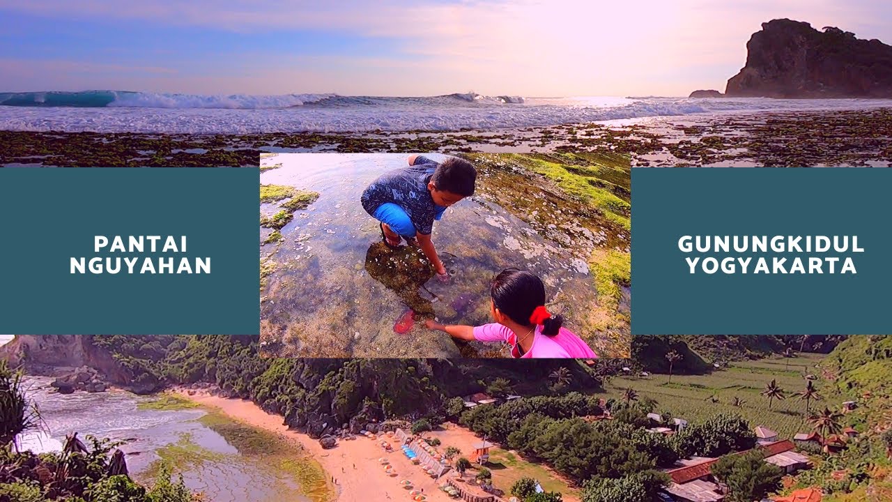 pesona wisata pantai nguyahan gunungkidul yogyakarta yang bersih dan ...