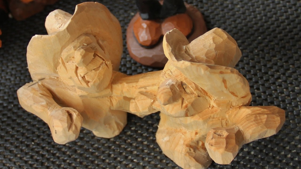 WOODCARVING..BAR FIGHT BARFLY REPAIR - YouTube