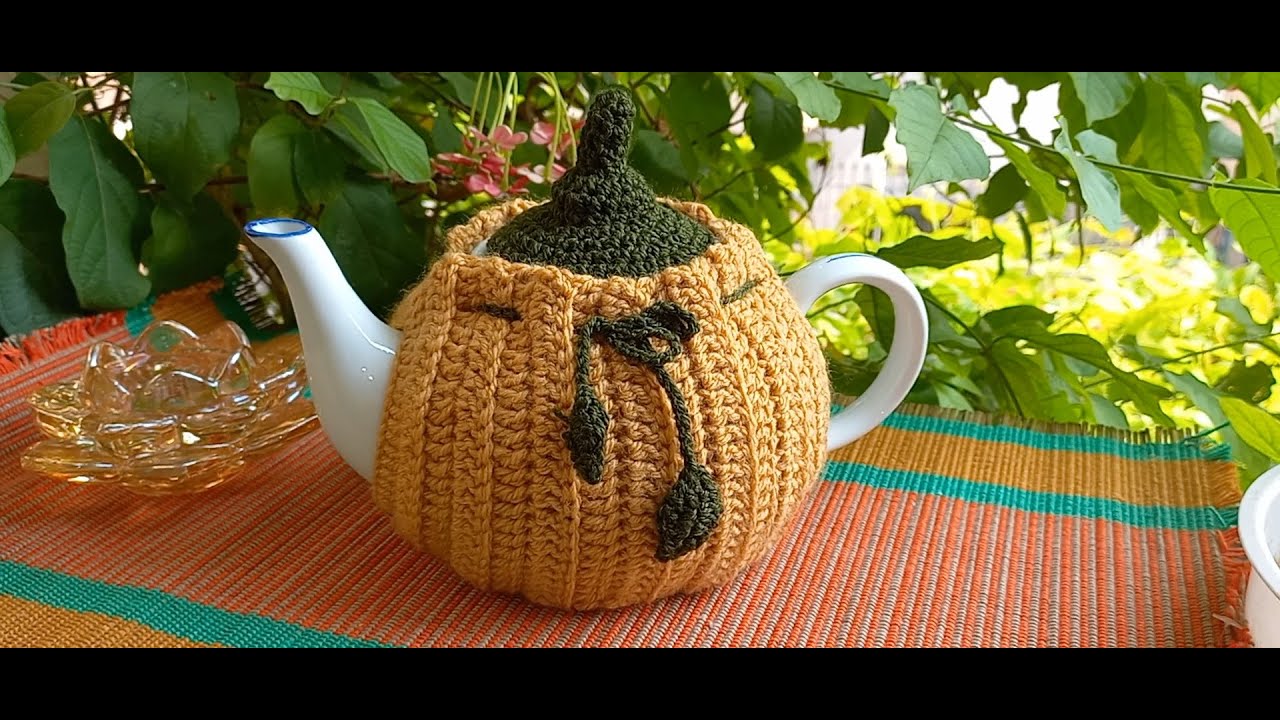 Latest diy crochet kettle pots cover/Crochet pumpkin tea cosy/crochet ...