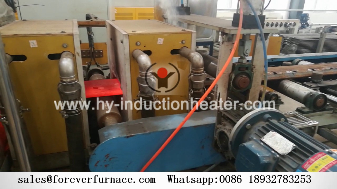 Leaf spring heat treatment machine - YouTube