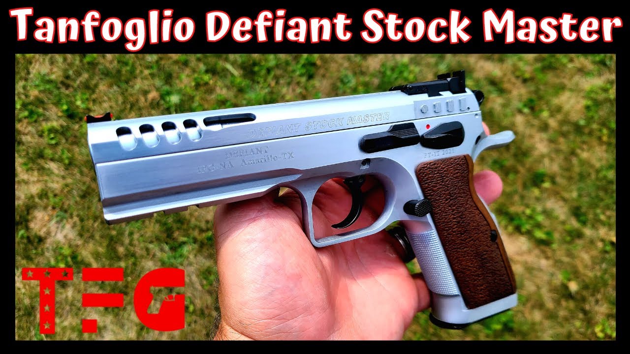 Tanfoglio Defiant Stock Master (Best 9mm?) - TheFirearmGuy - YouTube