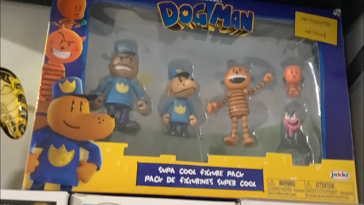 Dog Man Movie Toys Unboxing - YouTube