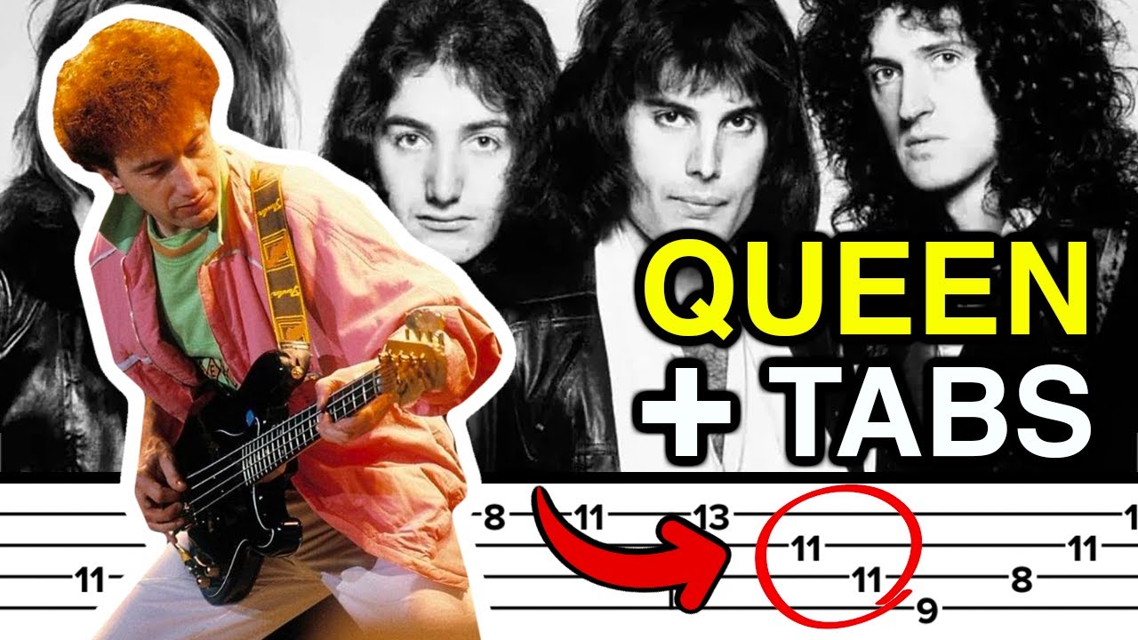 Top 5 QUEEN Bass Lines (Tutorial with TABS) - YouTube