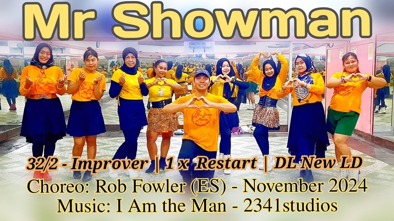 Mr Showman Line Dance | Improver | Rob Fowler (ES) - YouTube