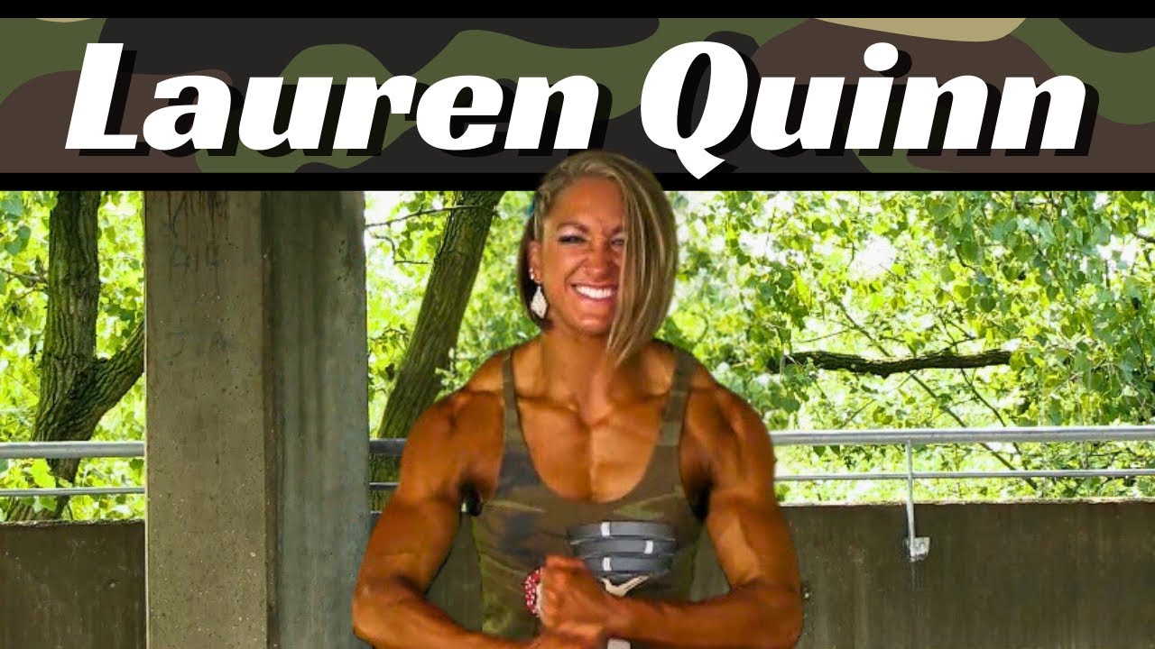 FBB Lauren Quinn Flexing Her Hot Muscles In Camo - YouTube