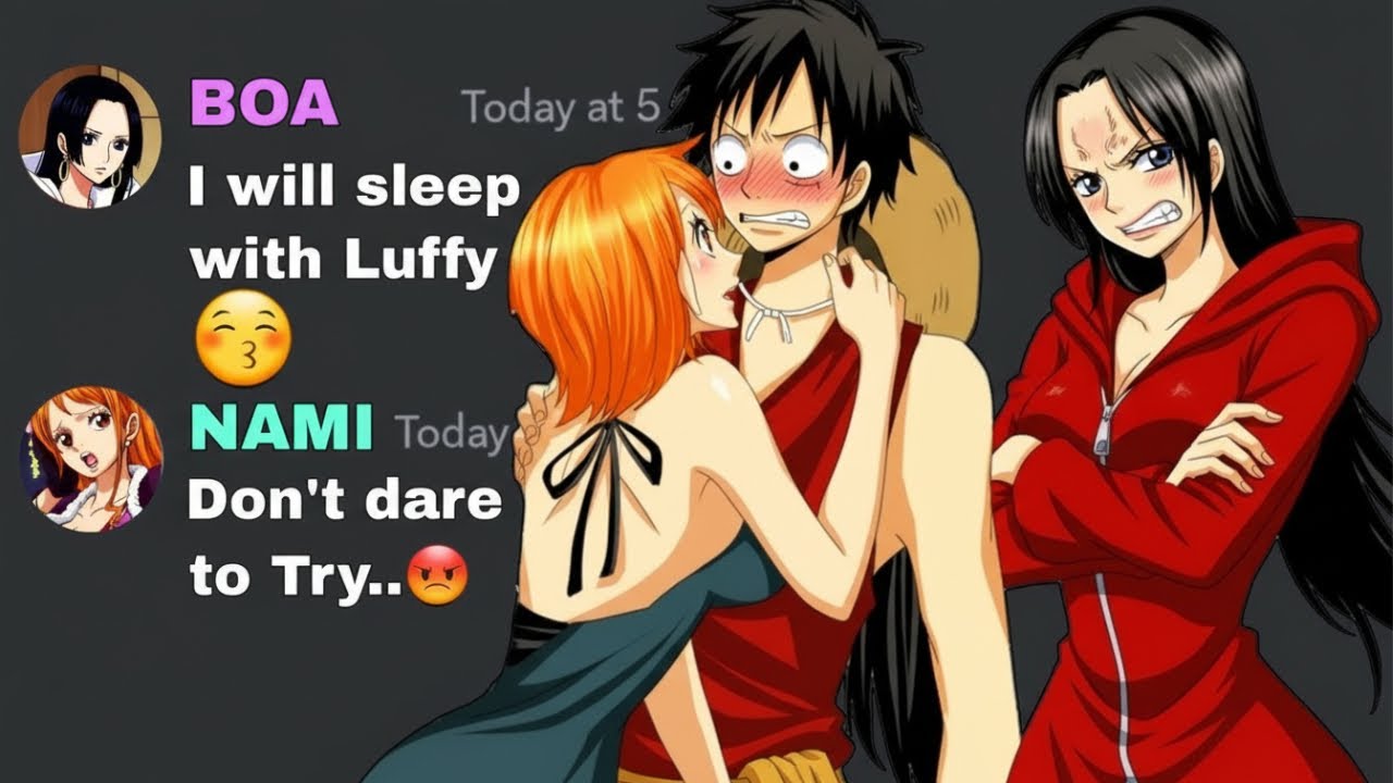 Luffy Nami and Boa Sleep Together | One Piece discord server - YouTube