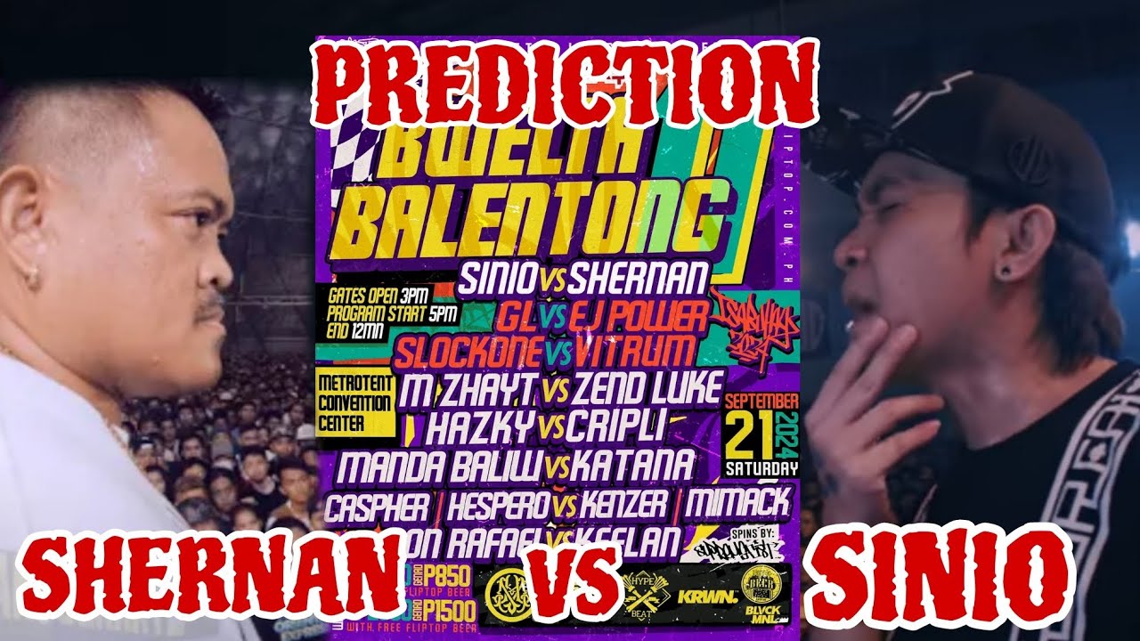SINIO VS SHERNAN PREDICTION - YouTube