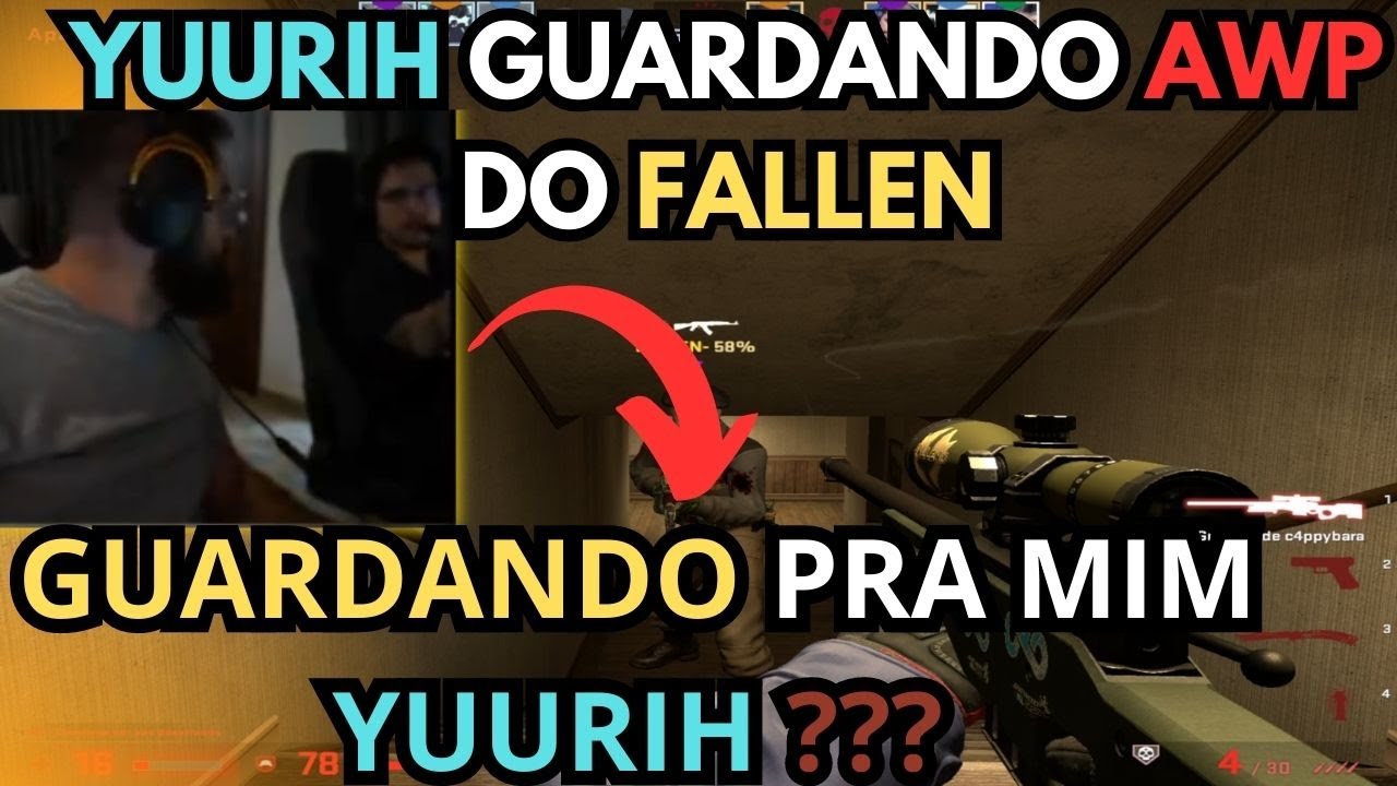 CS GO POV FURIA yuurih (21/18) PUG FACEIT EU (INFERNO) FALLEN, ART E ...