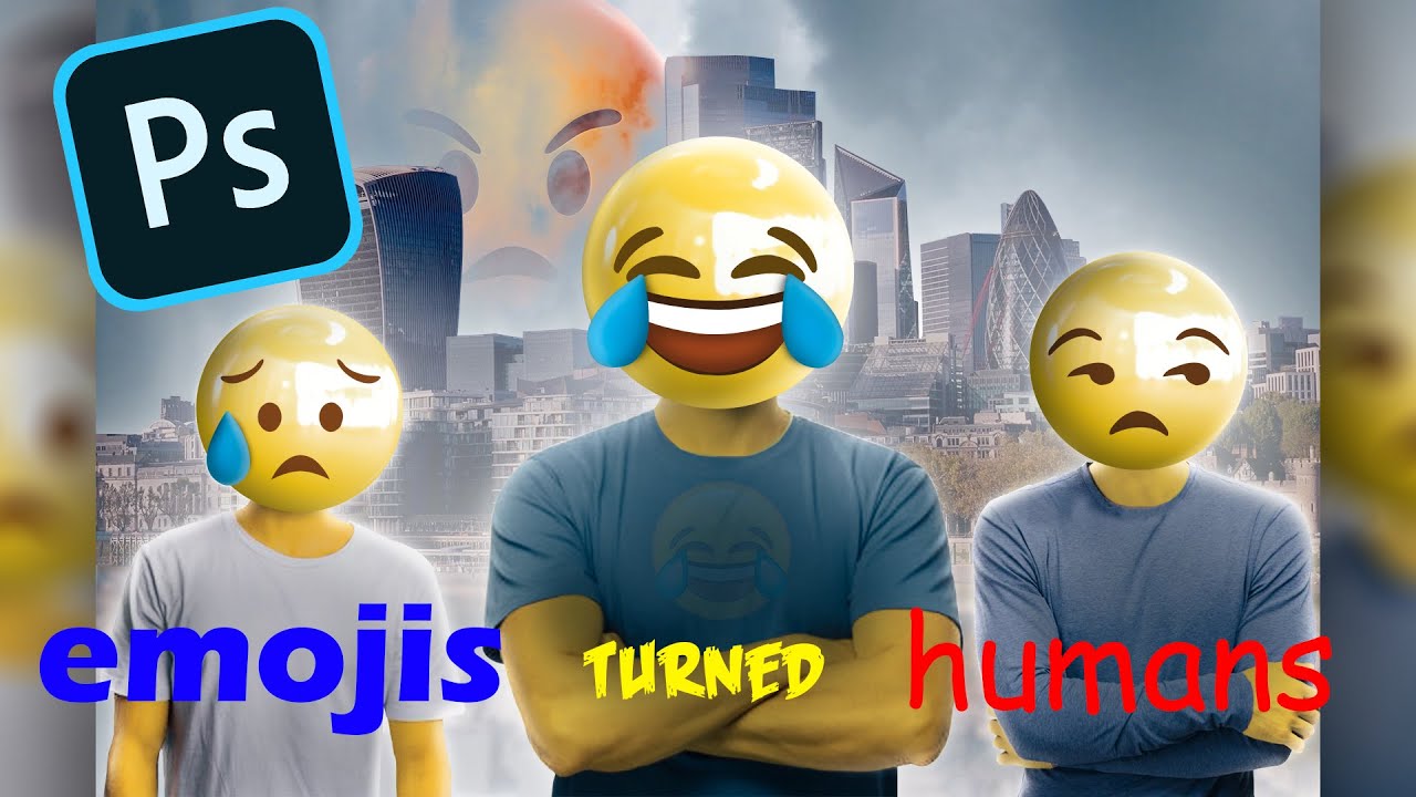 I Turned Emojis Into Real Human Using Photoshop! 😱 - YouTube