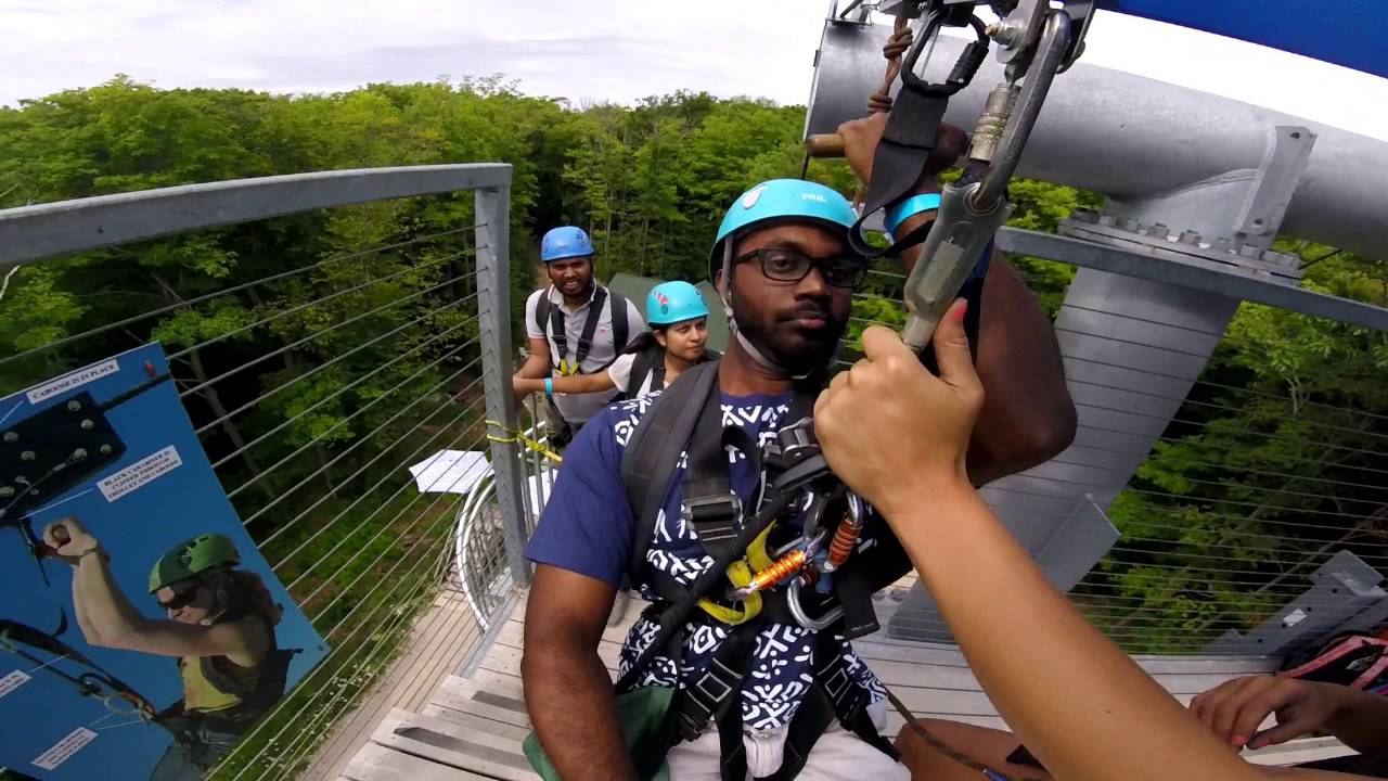 Thunderbird - Blue Mountain ( Canada's Longest Twin Zip Line ) GoPro ...