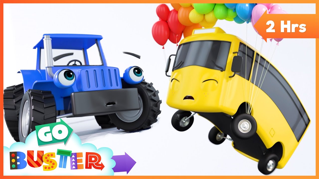 Buster Flies With The Balloons | GO BUSTER! | Super Kids Cartoons ...