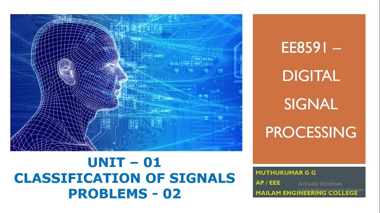 Unit - 01 8 - Classification of Signals - Problems-02 - YouTube