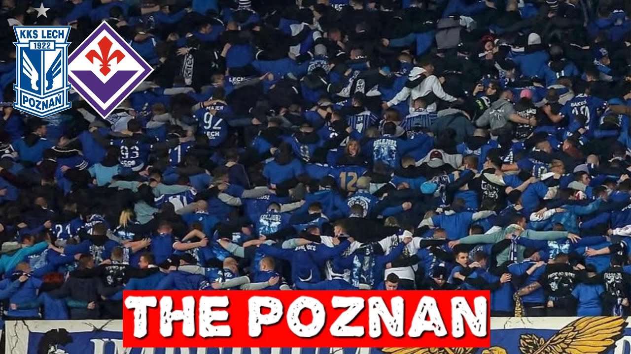 LECH POZNAN FANS DOING THE POZNAN | Lech Poznan vs Fiorentina 1-4 - YouTube