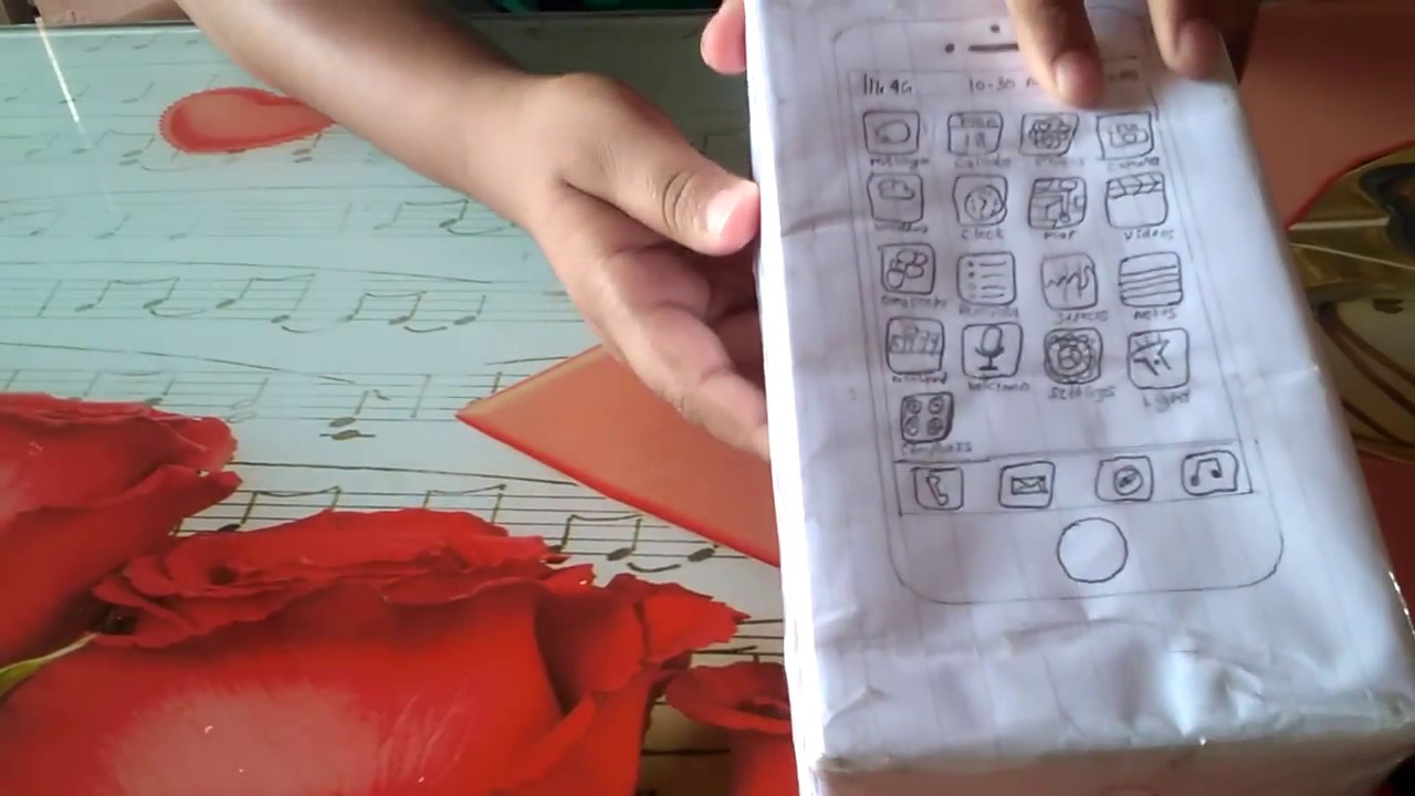 Paper craft IPHONE 5s unboxing - YouTube