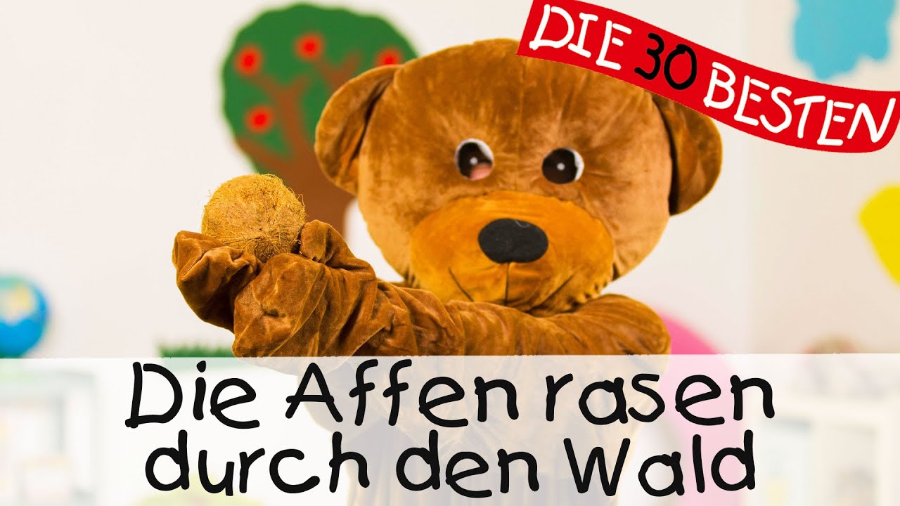 🇩🇪 Die Affen rasen durch den Wald - Singen, Tanzen und Bewegen ...