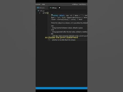 First Program in Python - Full Video out Now! #shorts #programming #firstprogram #learnpython ...