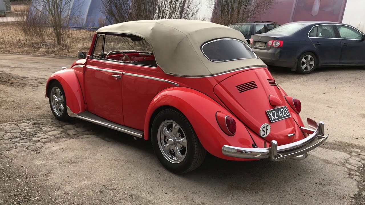 Volkswagen Beetle cabrio, Phat Boy exhaust sound - YouTube