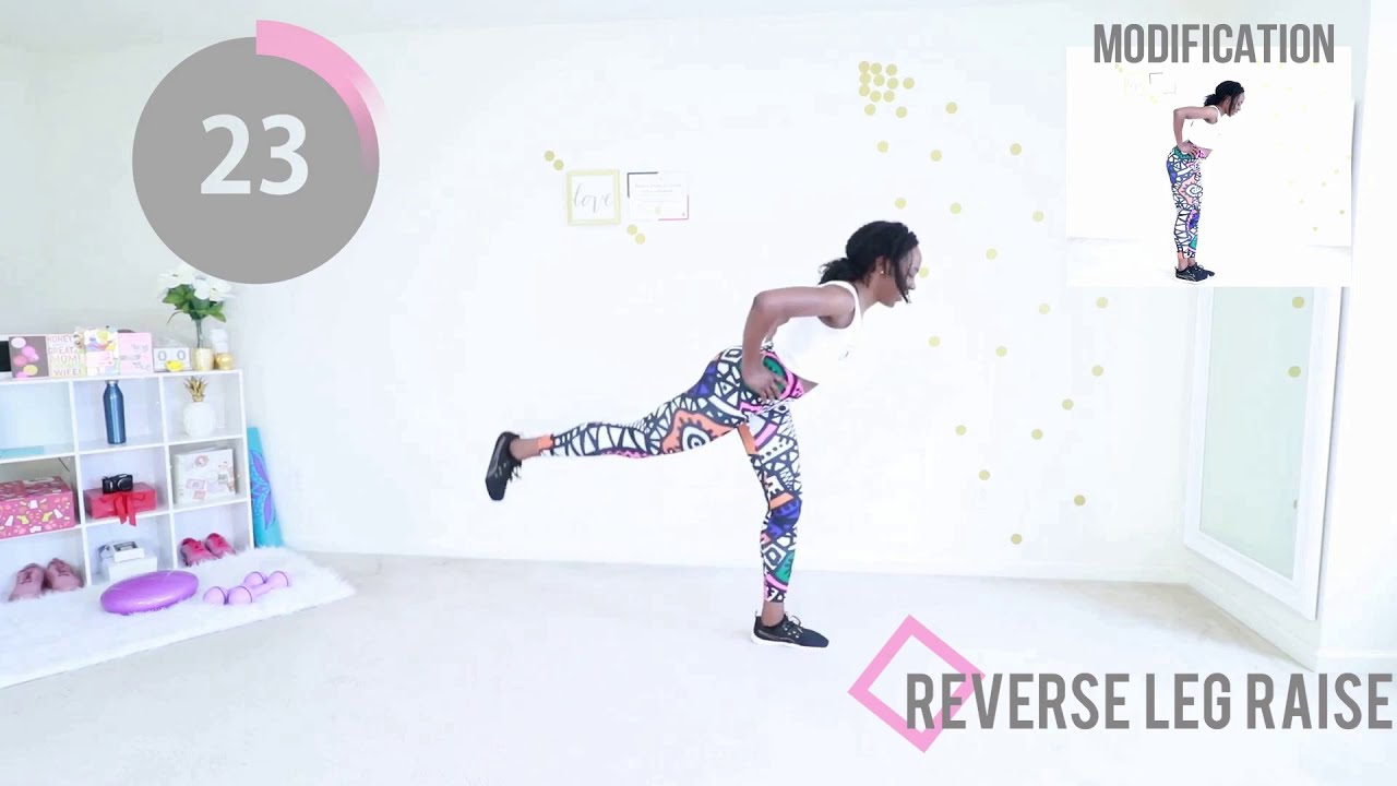 STANDING ONLY | 10 min Lowerbody (Butt, Thigh and Side Booty) Workout ...