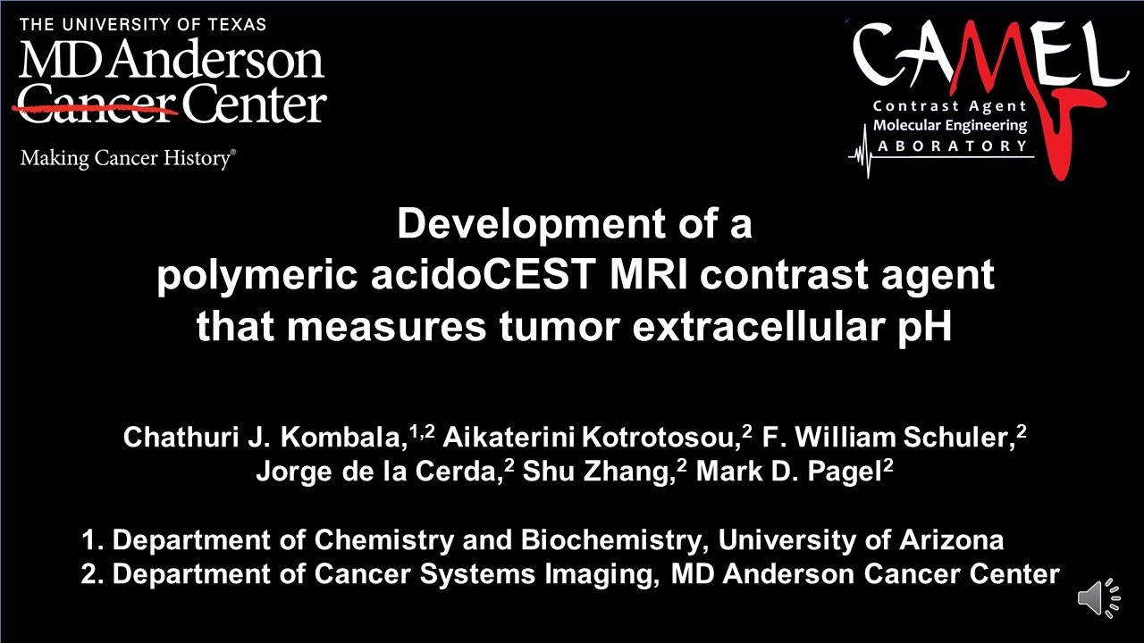 Development of a polymeric acidoCEST MRI contrast agent that measures ...