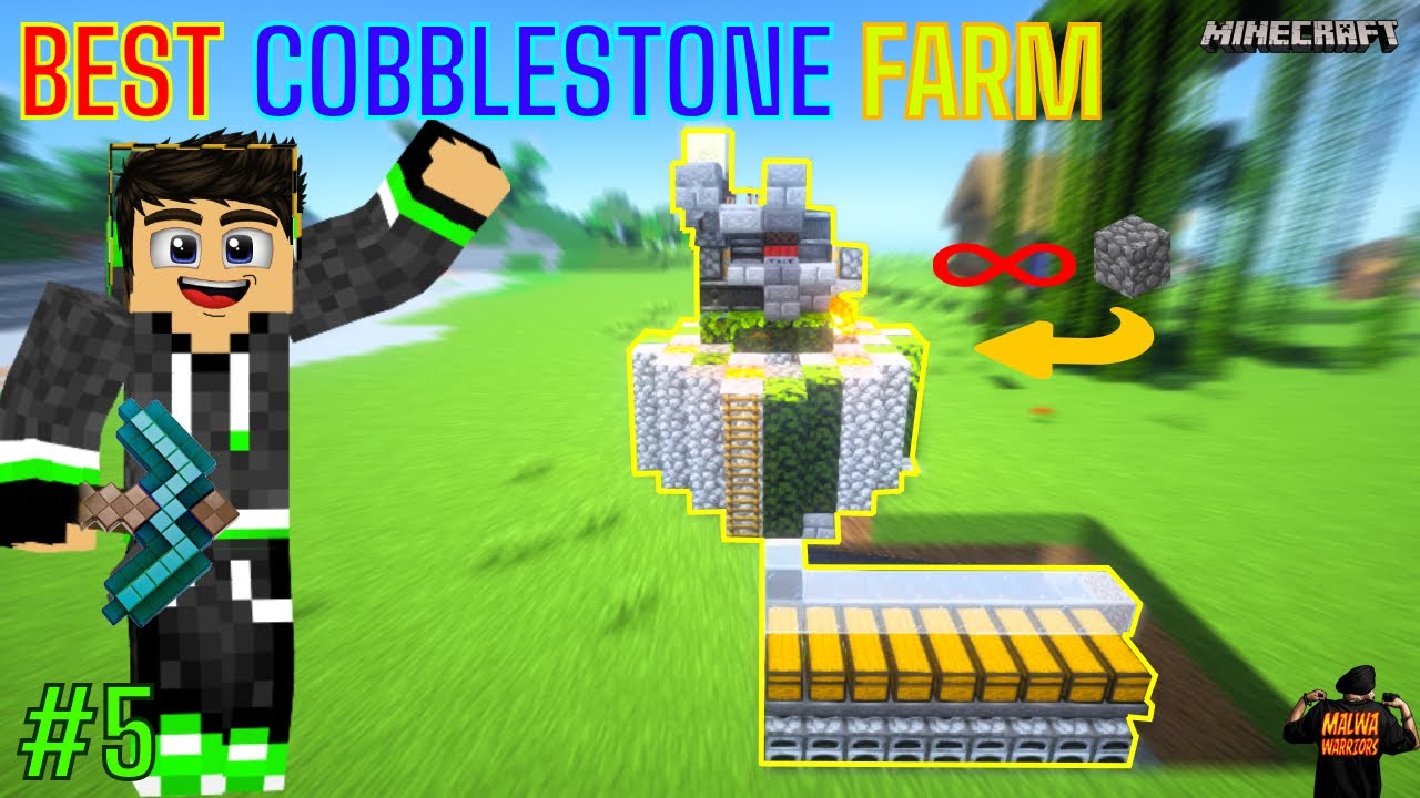MAKING BEST COBBLESTONE FARM IN MINECRAFT | MINECRAFT GAMEPLAY #5 - YouTube